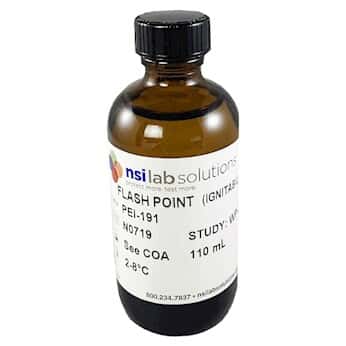 NSI Lab Solutions PEI-191 Ignitability Wastewater Proficiency Test; 2 ...