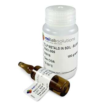 NSI Lab Solutions SQCI-005 TCLP Metals in Soil Reference Material; 100 g Soil Blank and 21 mL ...