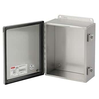 nVent Hoffman A606CHNFSS Stainless Steel Junction Box, Continuous Hinge, type 4X from Cole-Parmer