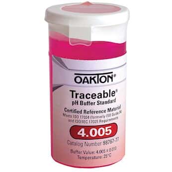 Always in Stock - Oakton Traceable® One-Shot™ Buffer Solution, Red, pH ...