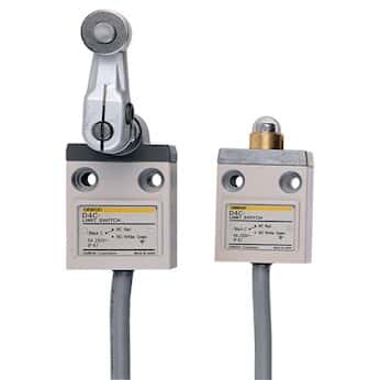 Omron D4C-1602 Enclosed Limit Switch, Roller plunger, 42.32oz/OF from ...