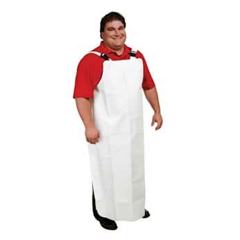 Poly Conversions 47502 Die Cut Apron with Buckles & Ties, 12 mil, White ...