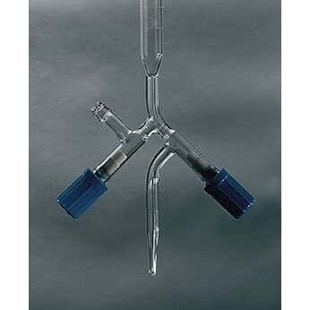 Pyrex 2110-50 2110 Glass Automatic-Zeroing Dual-Stopcock Burette, 50 mL ...