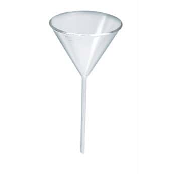 Pyrex 6140-100 Glass Funnel, 100 mm top dia, 225 mL, 3/PK from Cole-Parmer