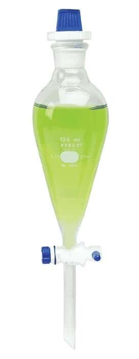 Pyrex 6404-250 6404 Separatory Funnel, 250 mL, 4/cs from Cole-Parmer
