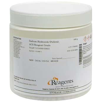 Reagents Sodium Hydroxide, ACS Reagent, Wide-Mouth Container, 500 g ...