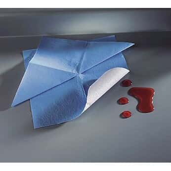 Safetec 44212 Absorbent Zorb Sheet, 12" L x 12" W; 100/cs from Cole-Parmer