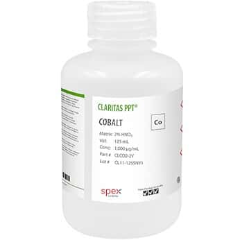 Spex CertiPrep CLCO2-2Y Claritas PPT® Grade Cobalt, 1,000 µg/mL in 2% ...