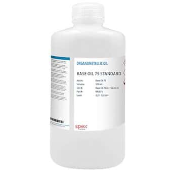 Spex CertiPrep BASE75 Base Oil 75 Blank; 500 mL from Cole-Parmer