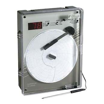 Supco 6" Circular Chart Recorder Paper, 7 Day, 50 to 120°F; 60/Pack ...