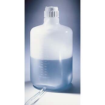 Thermo Scientific Nalgene low-density polyethylene carboy with tubulation and shoulder handles ...