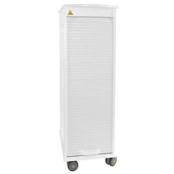 TrippNT MRI Locking Lab Storage Cart, Narrow, White from Cole-Parmer Canada