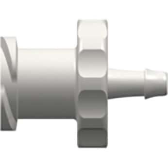 Value Plastics Luer to Hose Barb Fitting, Straight Adapter, White Nylon ...