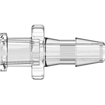 Value Plastics Luer to Hose Barb Fitting, Straight Adapter, Clear ...