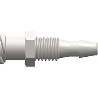 Value Plastics Luer to Hose Barb Fitting, Straight Adapter, White Nylon ...