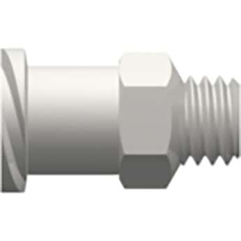 Value Plastics Luer to Threaded Fitting, Straight Adapter, White Nylon ...