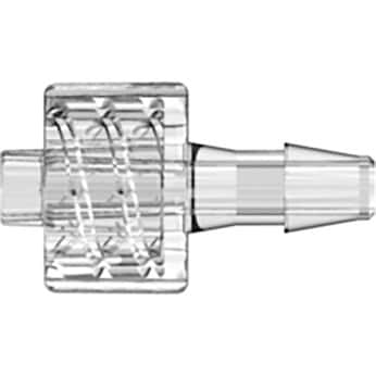 Value Plastics Luer to Hose Barb Fitting, Straight Adapter, Clear ...