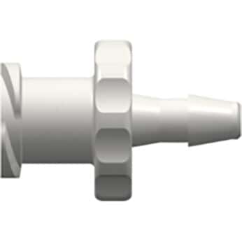 Value Plastics Luer to Hose Barb Fitting, Straight Adapter, White Nylon ...