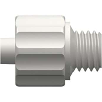Value Plastics Luer to Threaded Fitting, Straight Adapter, White Nylon ...