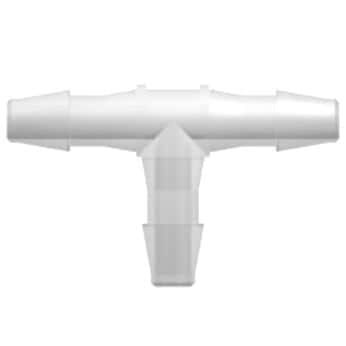 Value Plastics Hose Barb Fitting, Tee Union, Polypropylene, 200 Series ...