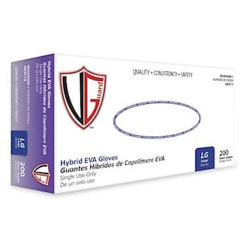 Vanguard Safety Hybrid EVA Industrial Gloves, 4 mil, Large; 2000/CS ...