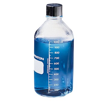 Wheaton 219817 Economy Sample Bottle; Graduated, 250 mL, 48/cs from ...