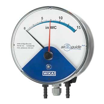 Wika 50692941 Differential Pressure Gauge, 15" WC; with 4-20 OUT from ...