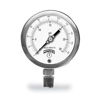 Winters Instruments P658N Filled NACE Gauge, 60 psi from Cole-Parmer