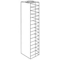 Cole-Parmer Chest Freezer Rack for 100-Place Slide Boxes, 16 Box ...