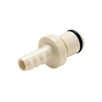 CPC (Colder) PLC12 Quick-Disconnect Fittings, Hose Barb Insert, Polypropylene, Non-Valved, 1/4 ...