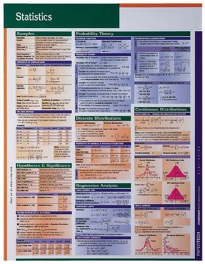 1-55080-620-3 Statistics Wall Chart from Cole-Parmer