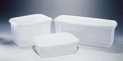 Rectangular polypropylene container, 62 oz from Cole-Parmer
