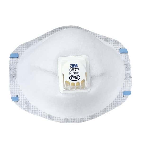 3M 8577 Specialty Particulate Respirators, P95/Organic Vapor/Valve; 10 ...