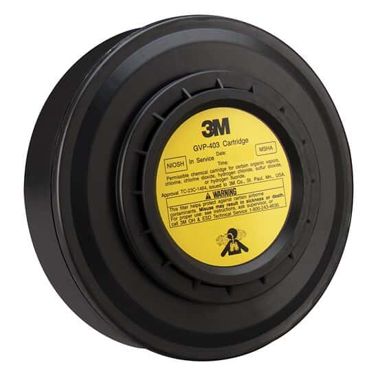 3M GVP-441 Cartridge; Organic vapor/HEPA, Black and Red from Cole-Parmer