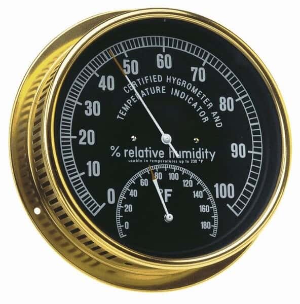 Abbeon HTAB-169 Humidity and Temperature Dial Indicator with Black Face ...