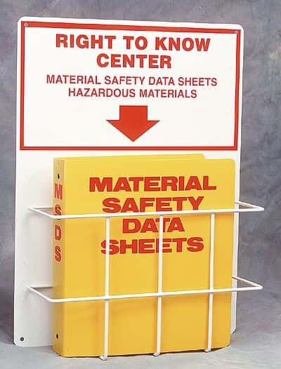 Accuform ZRS314 RTK/MSDS Center Board, Double Basket from Cole-Parmer