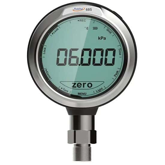 Additel ADT685 Digital Pressure Gauge, 0.02%FS, 0 to 1000 psi, 1/4" NPT ...
