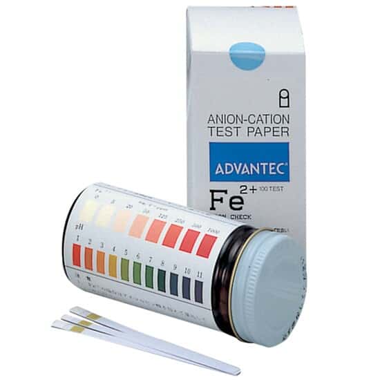 Advantec 07030060 Test StripsIron Check (Fe2+), 0 to 1000 ppm; 100 ...