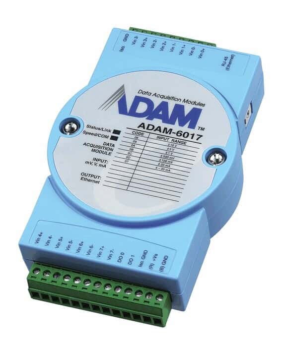 Advantech ADAM-6017-BE 8 Channel Analog Input w/DO Data Aquisition Module from Cole-Parmer