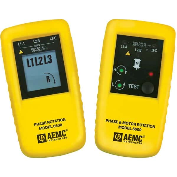 AEMC 2121.11 Phase and Motor Rotation Meter from Cole-Parmer