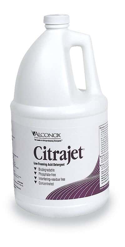 Alconox Citrajet 2001 Low-Foaming Acid Cleaner; 4 x 1 gal. Bottles/Cs ...