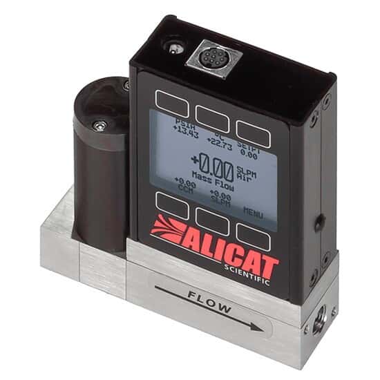 Alicat Mass Flow Controller with Display, 0 - 100 SCCM from Cole-Parmer