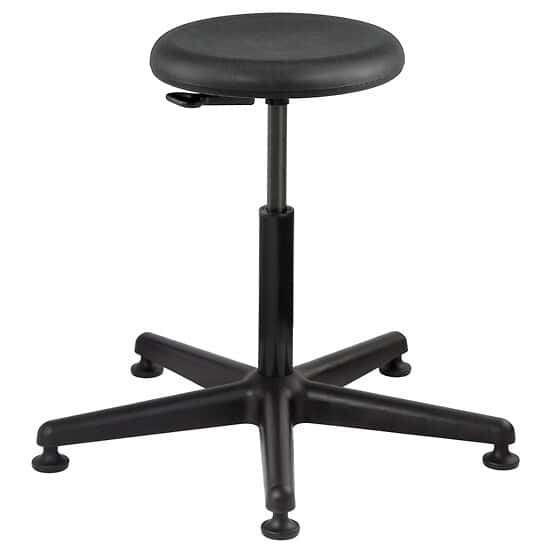 Bevco 3500-P Tall Height Polyurethane Stool, 22" - 32", with plastic ...