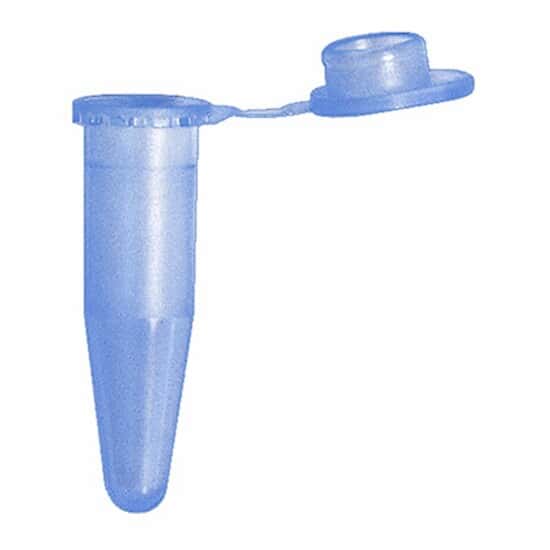 BRAND BIO-CERT® PCR Tube with Flat Cap, Polypropylene, Blue, 0.2 mL; 1000/Pk from Cole-Parmer
