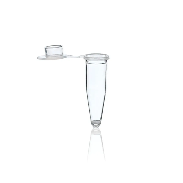 BRAND BIO-CERT® PCR Tube with Flat Cap, Polypropylene, Clear, 0.2 mL; 1000/Pk from Cole-Parmer