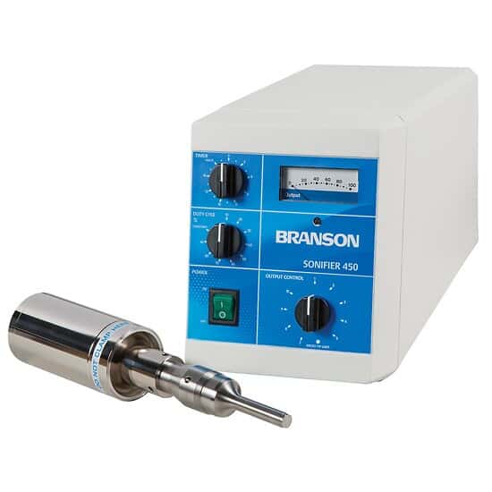 Branson 450 Analog Sonifier with 1/2" Horn, 400 W, 120 VAC from Cole-Parmer