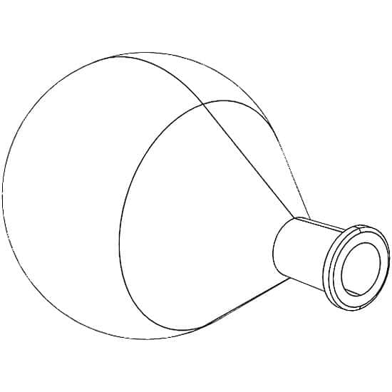 Buchi 020730 1000 mL evaporator flask with safety-coating 24/40 joint ...