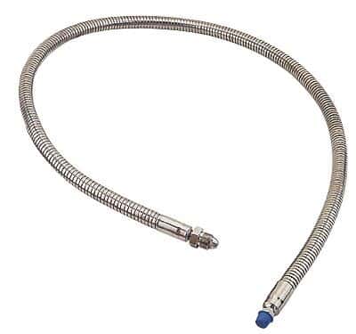 Stainless steel cryogenic transfer hose, 6-ft long from Cole-Parmer