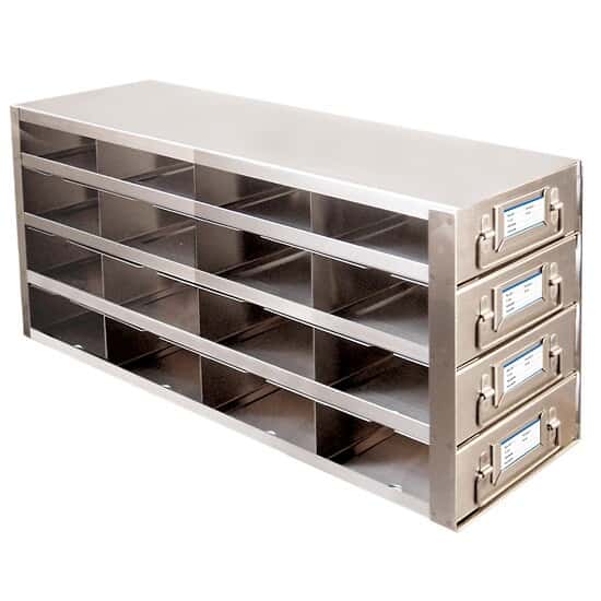 Cole-Parmer Upright Freezer Drawer Rack for 96/384-Well Plates, 96-Well ...