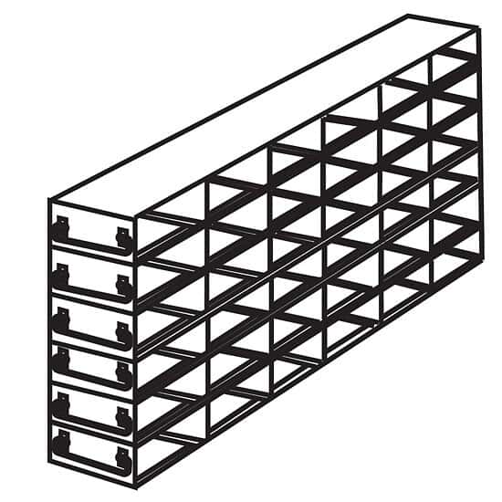 Cole-Parmer Upright Freezer Drawer Rack for 96/384-Well Plates, 96-Well ...